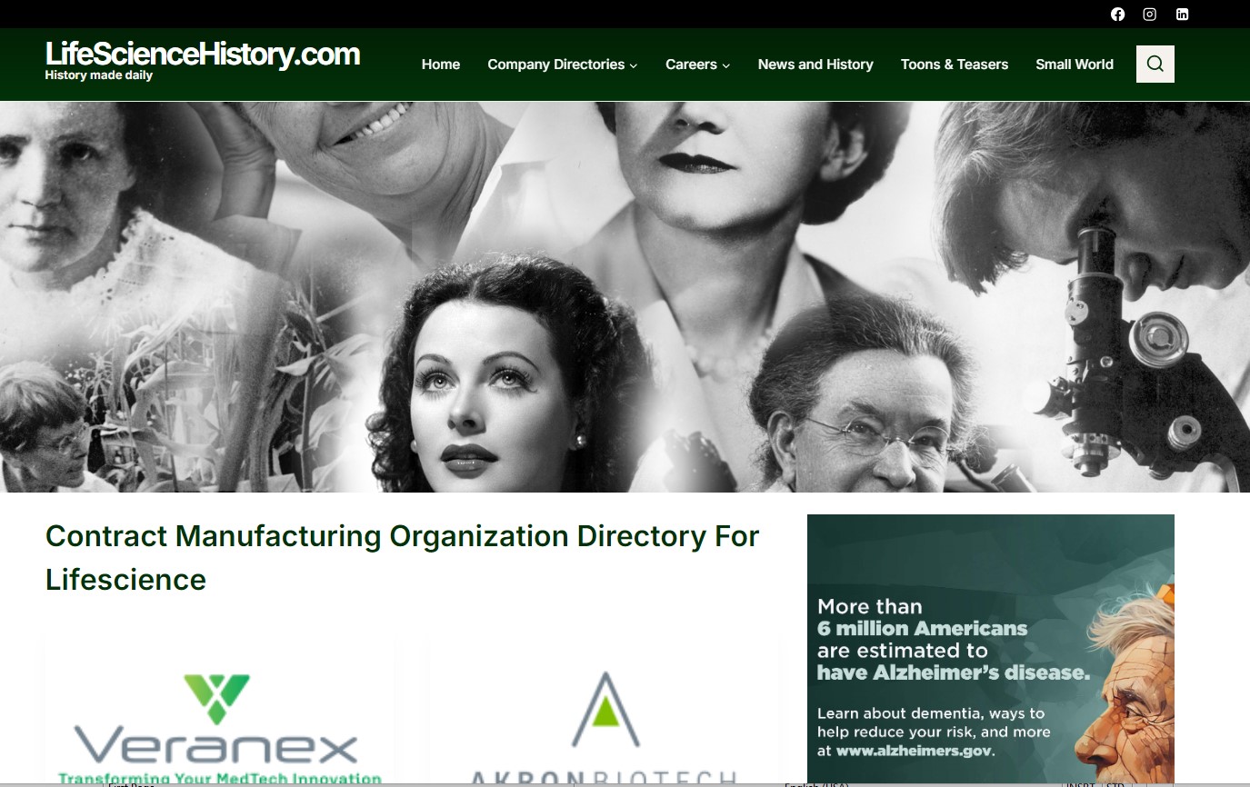 Contract Manufacturing Organization directory for Lifescience and ...